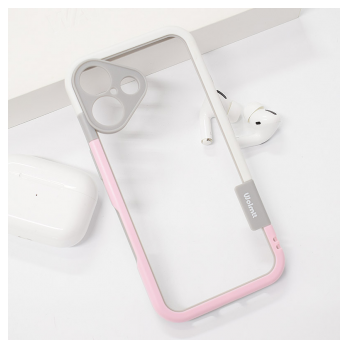 Maska Wolmtt bumper za iPhone 16 pink