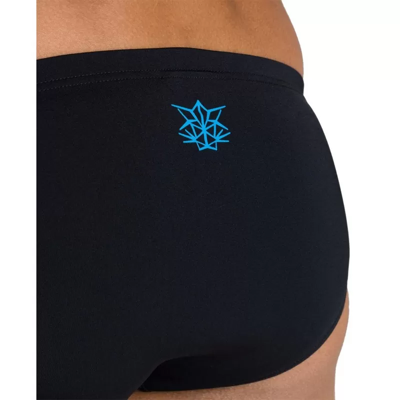 M OG BRIEF BLACK-TURQUOISE MUŠKE KUPAĆE GAĆE