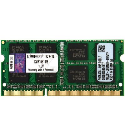 Kingston 8GB 1600 DDR3 Memorija SO-DIMM Non-ECC CL11 | KVR16S11/8