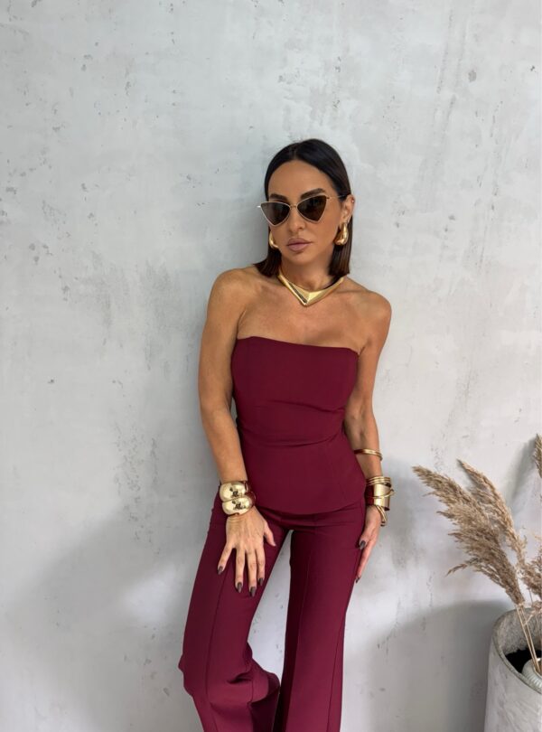 PAMELA BURGUNDY trendi korset