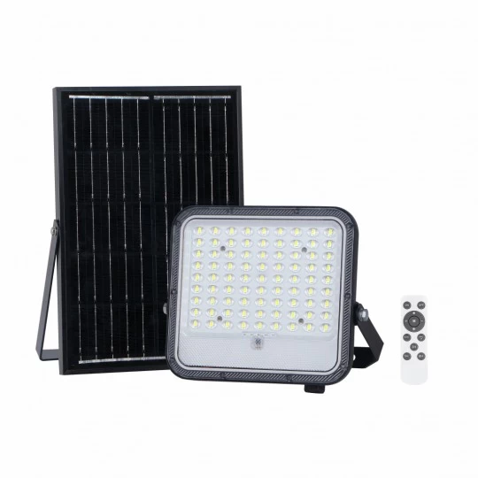 M452080-C5 100W solarni LED reflektor set 6500K IP65 ABS CRNI