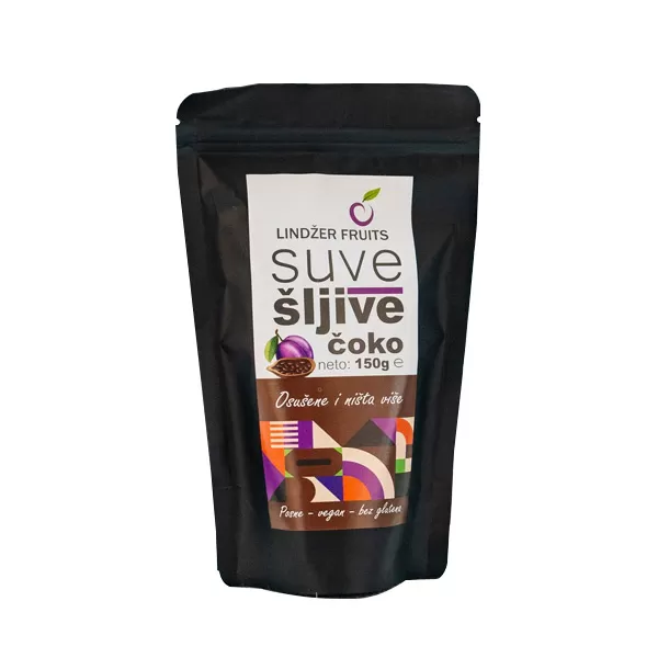 Lindzer Fruit – suve šljive čoko 150g