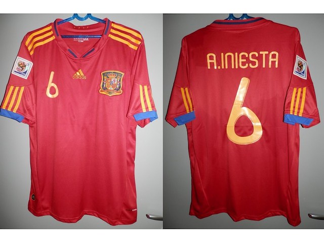 Španija dres (World Cup 2010) Andres Iniesta 6 Espana