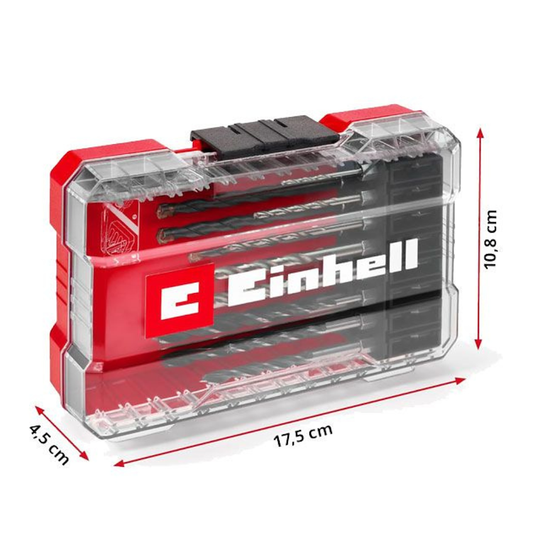 Einhell – 16-del Set burgija E 6,3 1/4″, M-Case, Burgije za metal, drvo, ciglu 2-8mm – 49108953