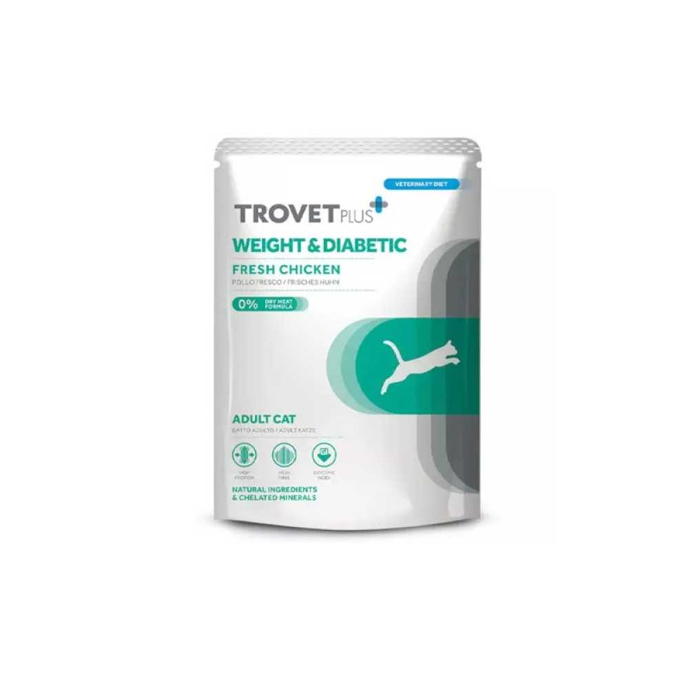 Trovet Plus Weight&Diabetic veterinarska dijeta za mačke kesica 85g