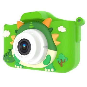 X12S CUTE DRAGON KIDS CAMERA WITH 32GB MEMORY CARD - GREEN