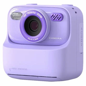 P79 KIDS INSTANT PRINT DIGITAL CAMERA – DUAL LENS, 1080P, 32GB - PURPLE