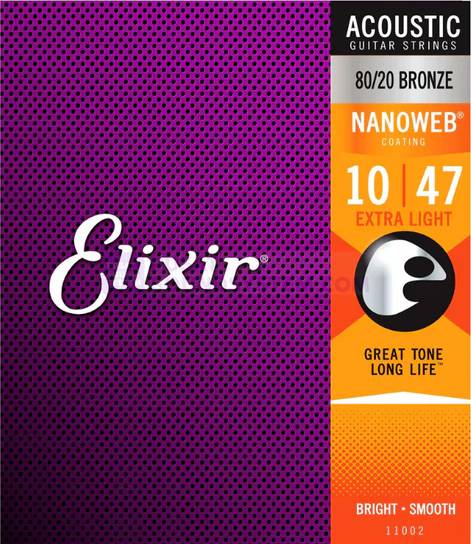 Elixir 11002 50-47 NANOWEB - Žice za akustičnu gitaru