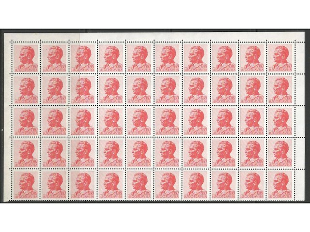 Redovne-Tito 0.80 din 1974.,polutabak,čisto