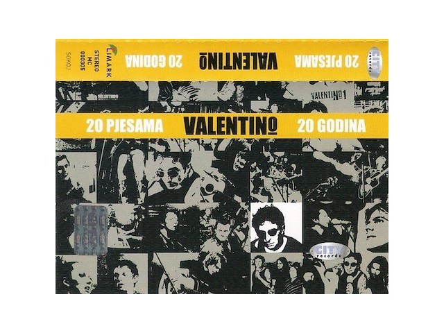 Valentino – 20 Pjesama - 20 Godina KASETA U CELOFANU