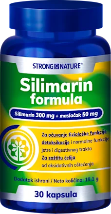 STRONG NATURE
Silmarin formula - očuvanje normalne fukcije jetre i digestivnog trakta, 30 kom
Dodatak ishrani