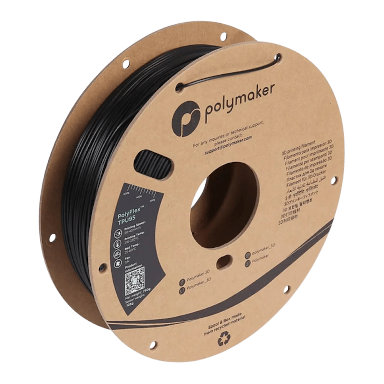 PolyMaker PolyFlex TPU90 1,75mm 750g CRNA (BLACK)