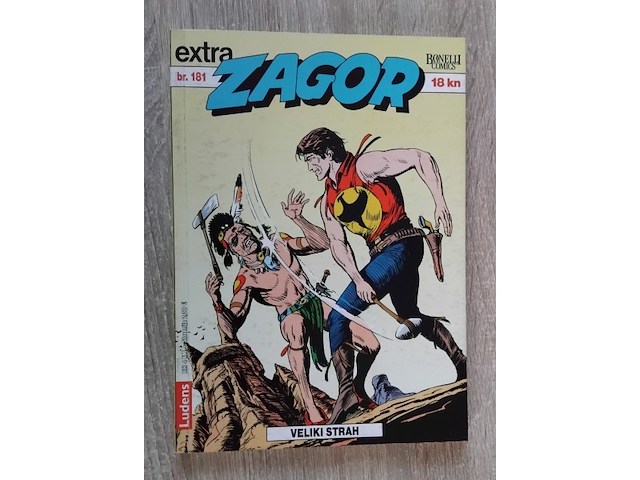 Zagor extra Ludens br. 181 Veliki strah