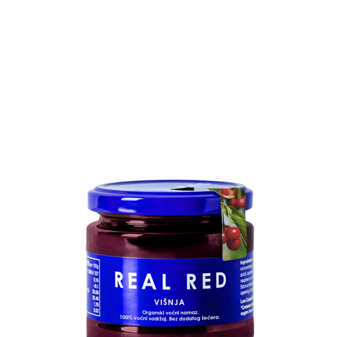 REAL RED Organski Voćni namaz od višnje, 200g