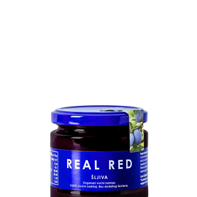 REAL RED Organski Voćni namaz od šljive, 200g