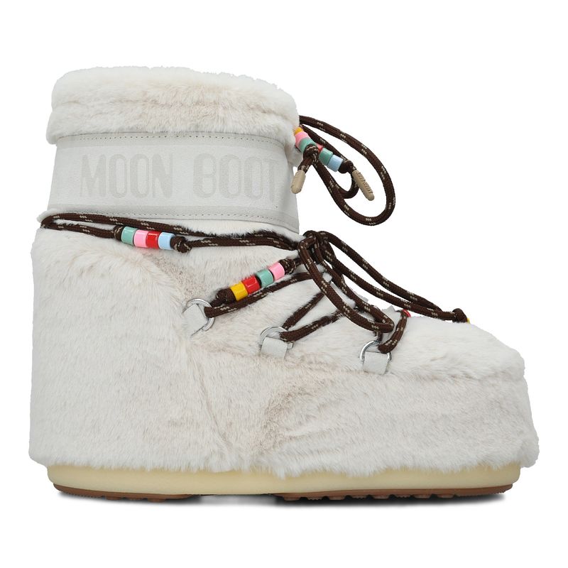 Ženske čizme Moon Boot Icon Low Faux Fur Cream