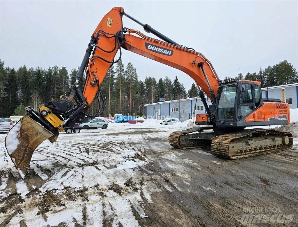 Doosan DX225LC, Engcon EC30, Novatron 3D, SKF bager guseničar