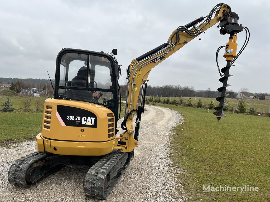 Caterpillar 302.7 Dcr CAT ŁYŻKA WIDŁY WIERTNICA mini bager