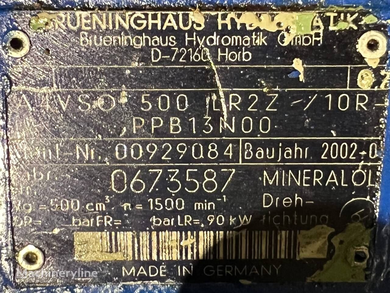 Rexroth Brueninghaus A4VSO 500 LR2Z /10R-PPB13N00 hidraulična pumpa