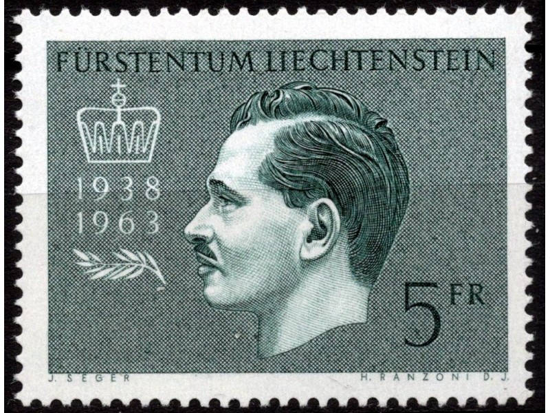 Liechtenstein Furstentum 1963.