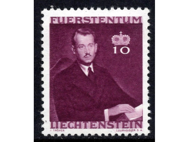 Liechtenstein Furstentum 1943.