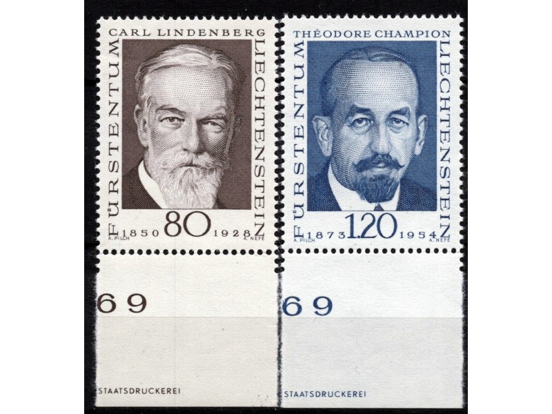 Liechtenstein Furstentum 1969.