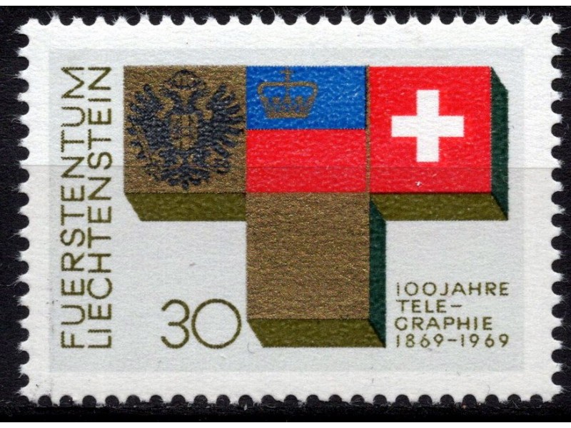 Liechtenstein Furstentum 1969.