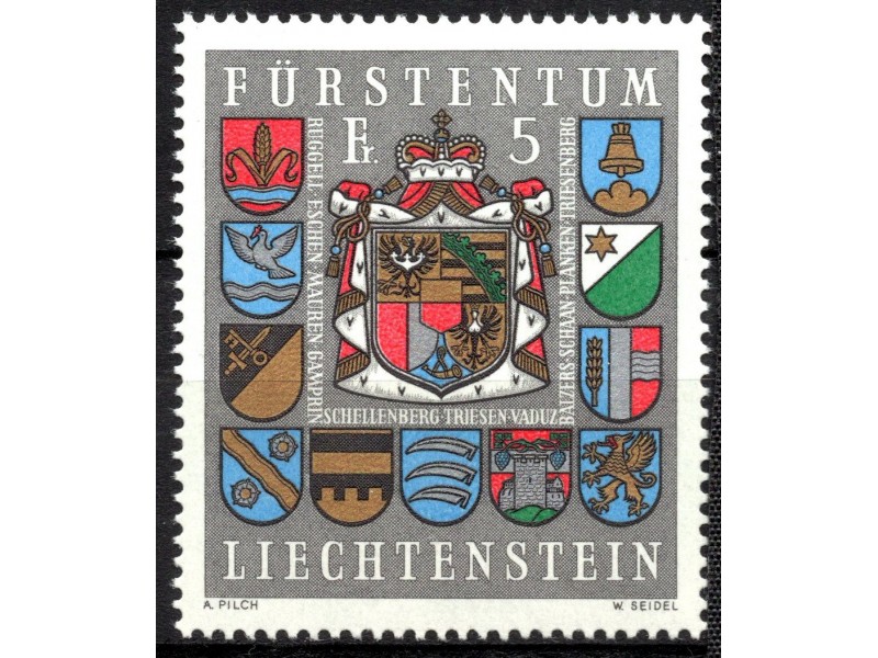 Liechtenstein Furstentum 1973.