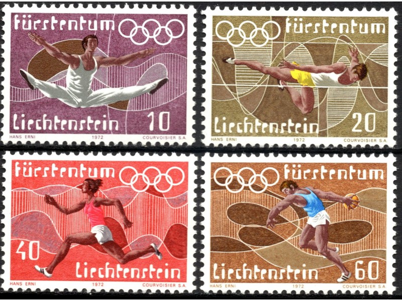 Liechtenstein Furstentum 1972. Olimpijada