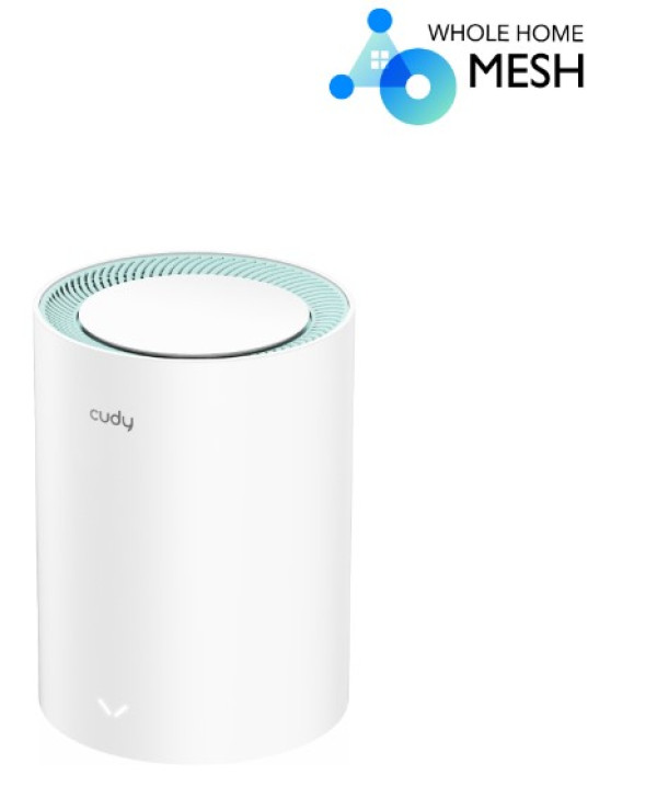 Cudy M1300 1-pack AC1200 Dual Band 2.4Ghz+5Ghz WiFi MESH, GiGABIT, 4x Antena 16MB/128DDR