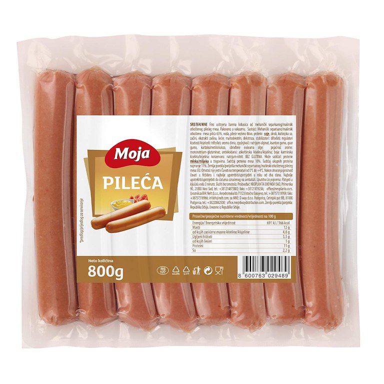 Neoplanta kobasica barena pileća moja 800g neoplanta