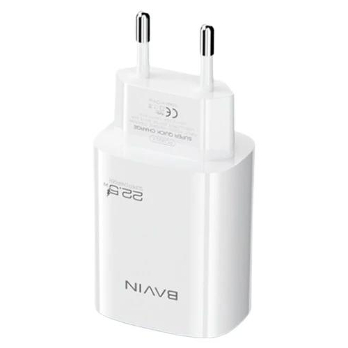 Bavin punjač 22.5w Usb A + kabl Micro bela