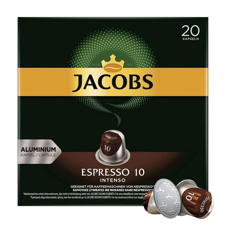 Jacobs kaps espresso 10 xxl 20/1 jacobs