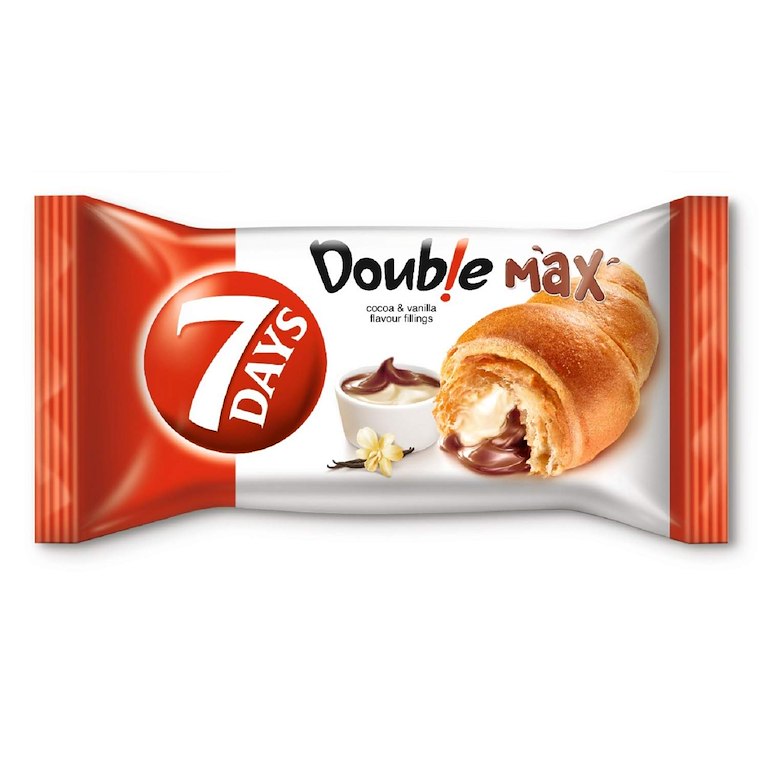 7 days double max sa punjenjem od čokolade i vanile 80g