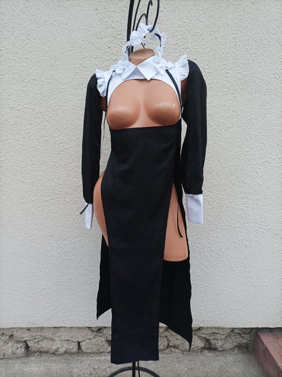 French Maid Cosplay Sexy Kostim S