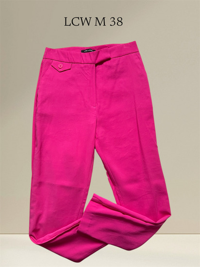 NOVO! Ciklama roze pantalone M 38 VISKOZA