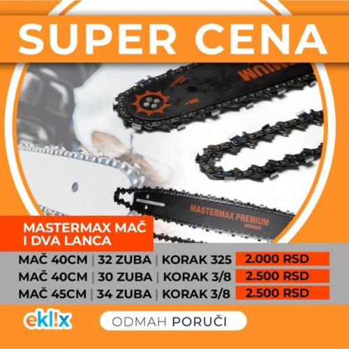 Set Mač i dva lanca MASTERMAX
Subotica