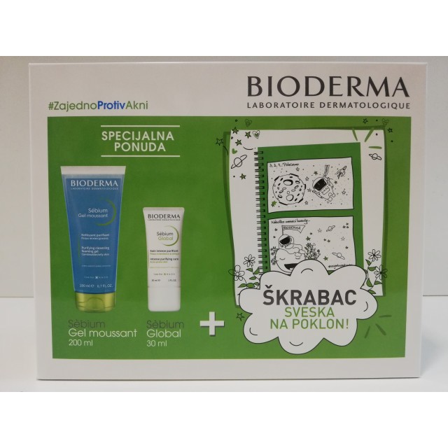 BIODERMA SET SEBIUM GEL 200ML+SEBIUM GLOBAL 30ML