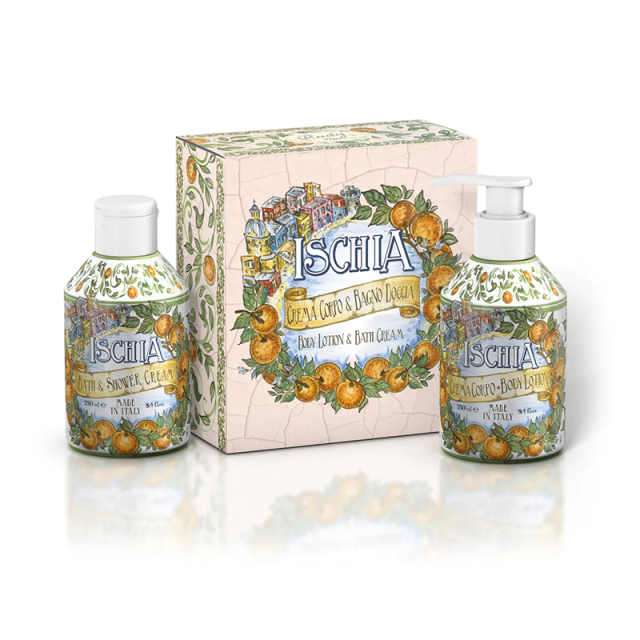 RUDY MAIOLICHE SET ISCHIA RANGE GEL ZA KUPANJE 250ML + KREMA ZA TELO 250ML