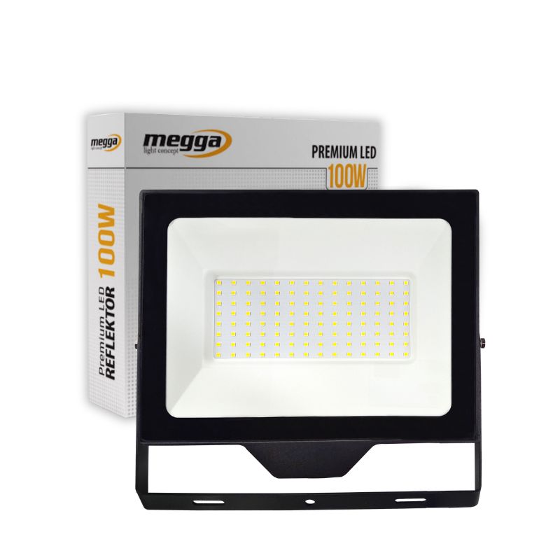 MEGGA, LED REFLEKTOR 100W 6500K BK, 001752