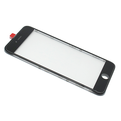Staklo touchscreen-a - Iphone 6 PLUS sa frejmom + oca crni (MS)