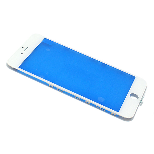 Staklo touchscreen-a - iPhone 6s Plus sa frejmom beli (white) (MS)