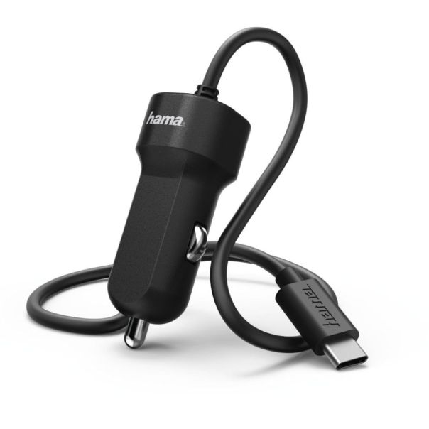 HAMA Auto punjač USB Tip-C, 3A, crna