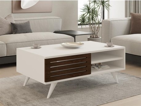 HOME LINE Sto za dnevnu sobu Grande White Walnut