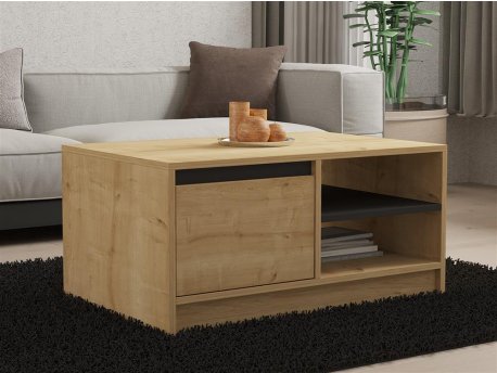 HOME LINE Sto za dnevnu sobu Sirek Sapphire Oak Anthracite