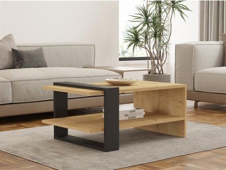 HOME LINE Sto za dnevnu sobu Yonca Sapphire Oak Anthracite