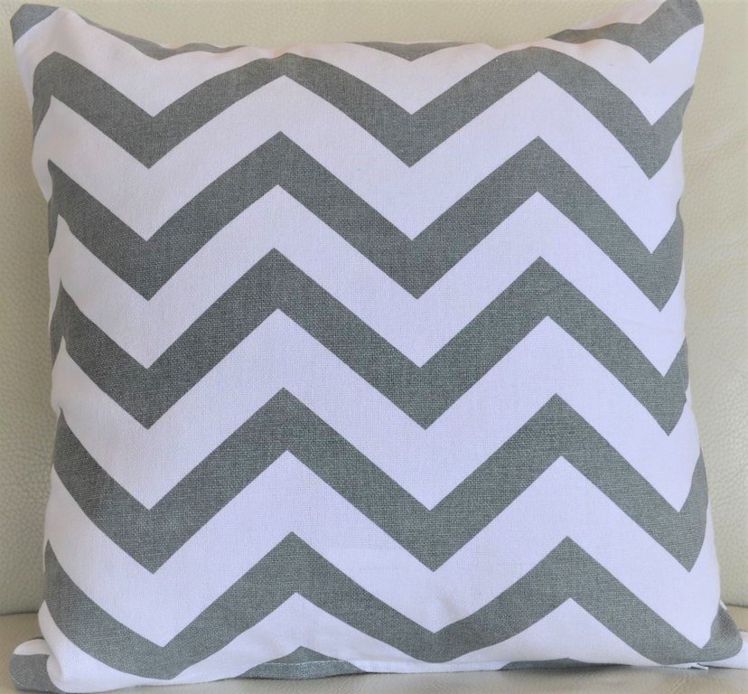 Jastučnica Zig zag gray 40×40