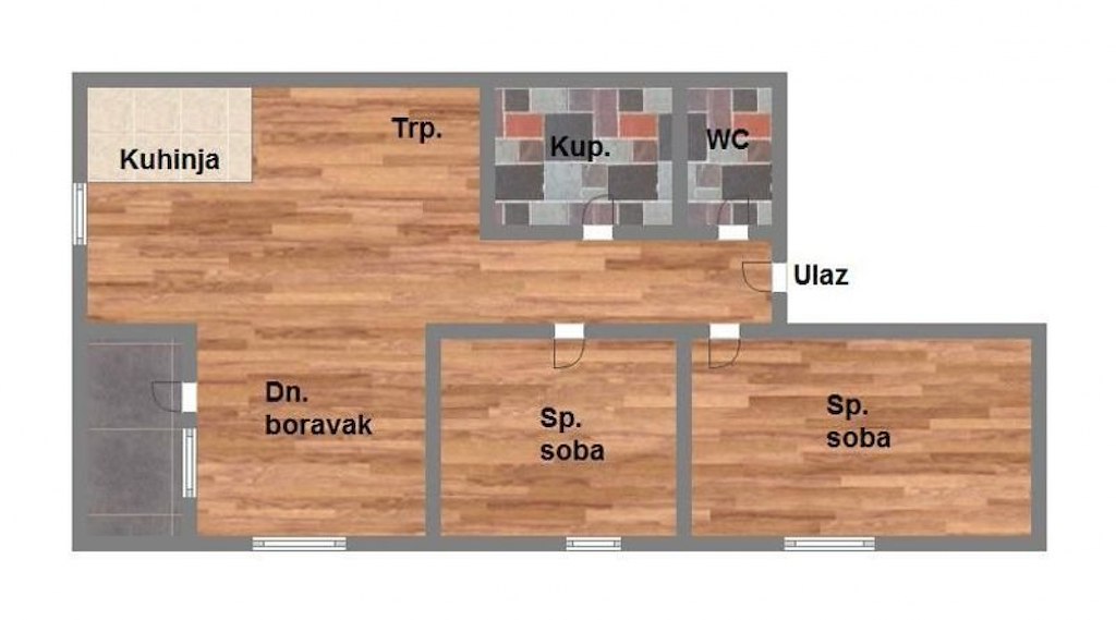 - Trosoban stan od 60m2 - CENA SA PDV-om!