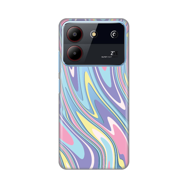 Zastitna ultra tanka (skin) maska / futrola PRINT - ZTE Blade A54 Liquid Dream