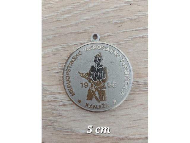 Vatrogasna medalja, takmičenje, Kanjiža, 1986